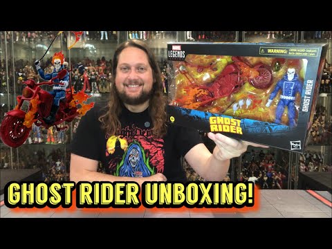 Ghost Rider Johnny Blaze Marvel Legends Unboxing & Review!