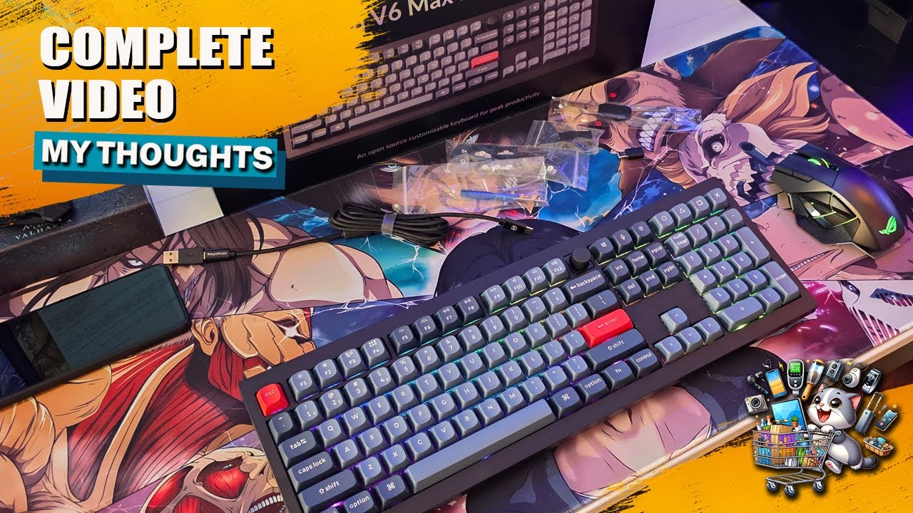 Keychron V6 Max Review: A Fantastic Wireless Mechanical Keyboard? - YouTube