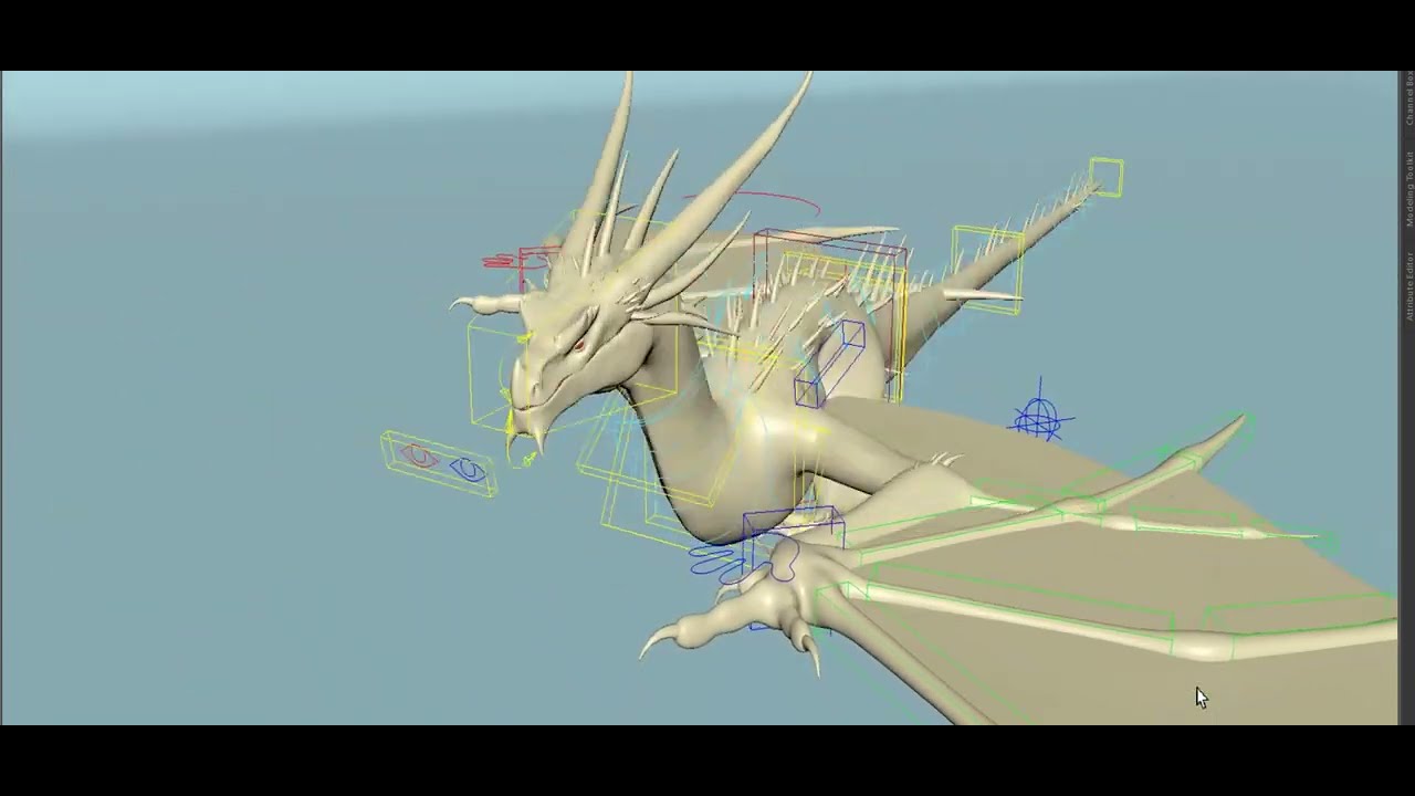 Dragon | Character | Demo Reel | Rigging in Maya 2020 | By Aquib Bin ...