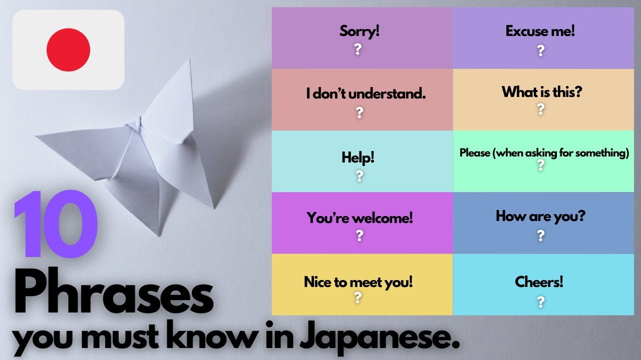 JAPANESE PHRASES for Absolute Beginners ( Must Know Japanese Phrases ...