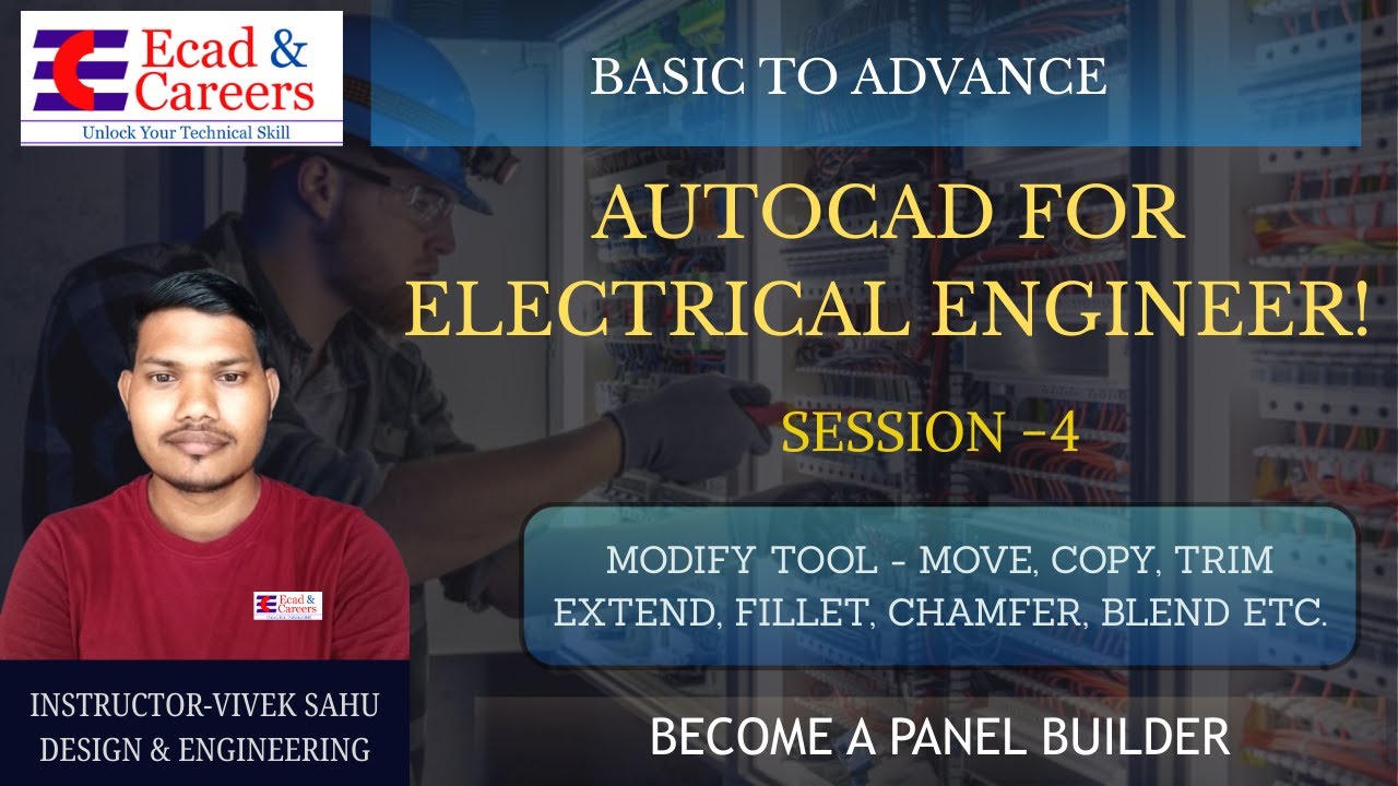 AUTOCAD FOR ELECTRICAL ENGINEER | BASIC TO ADVANCE | SESSION 4 | BY ...