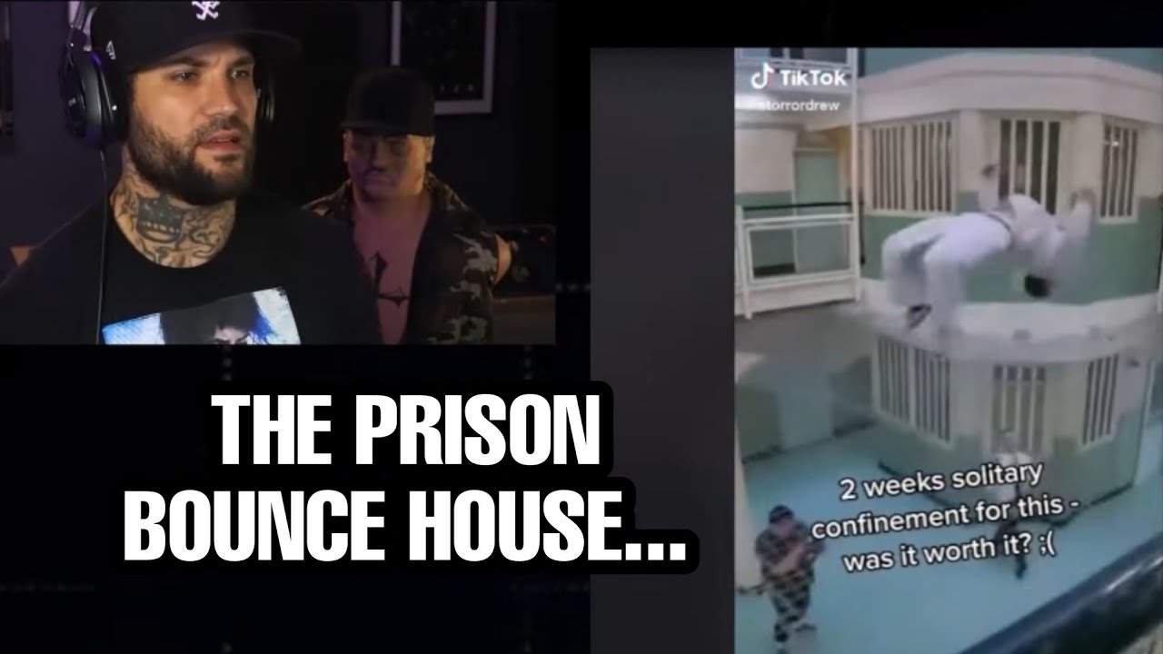 DOING FLIPS OFF THE PRISON SAFETY NETS - YouTube