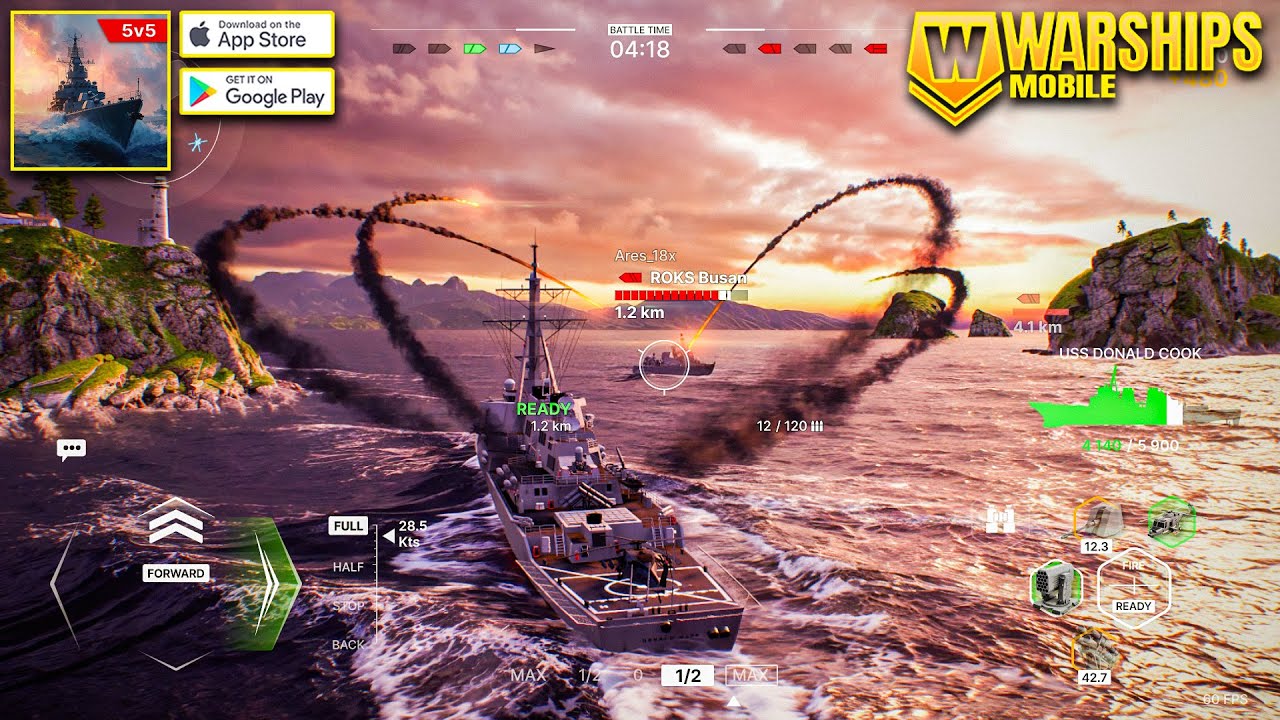 Warships Mobile 2: Open Beta // Modern Warship Gameplay (Android & iOS ...