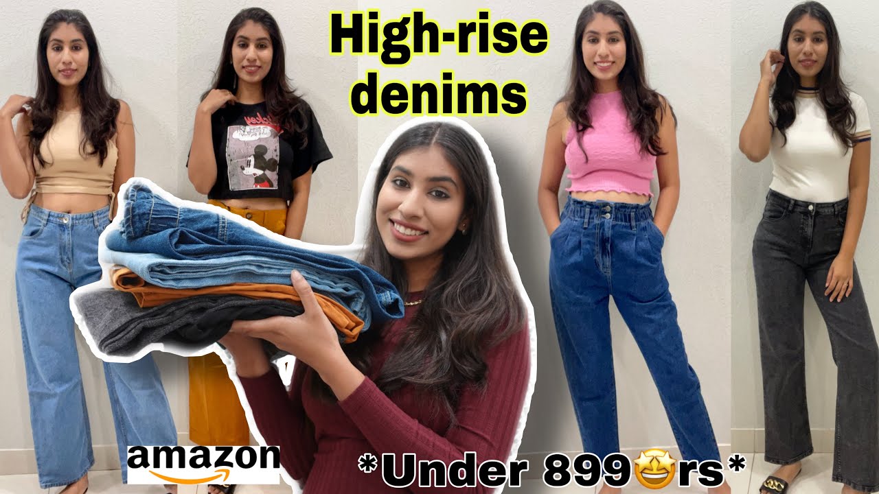 Amazon High waisted Jeans Haul, Trendy clothes haul, Latest Shopping ...