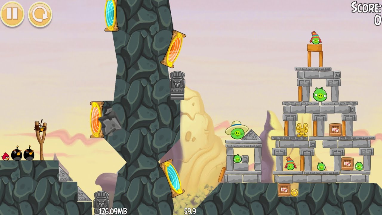 Angry Birds Seasons with Portals in South Hamerica - YouTube