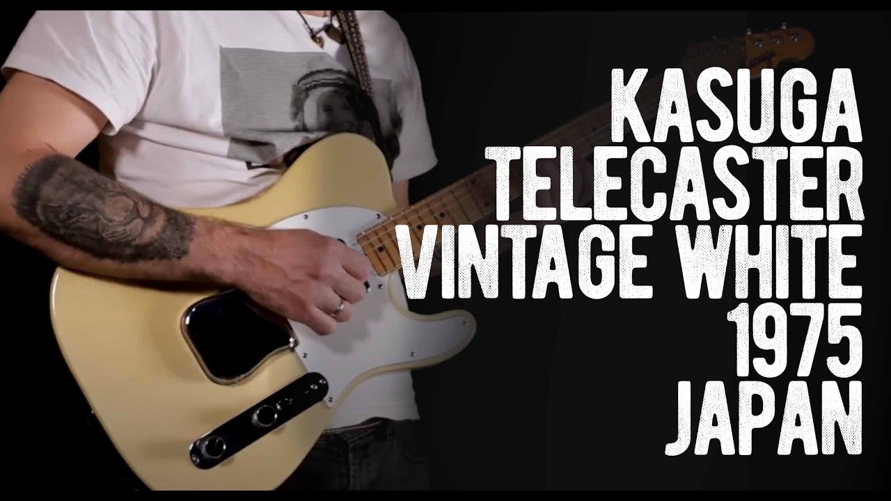 Kasuga Telecaster Vintage White 1975 Japan - YouTube