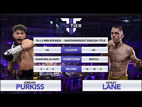 WHAT A FIGHT! FULL ENGLISH TITLE FIGHT| JORDAN PURKISS V ASHLEY LANE ...