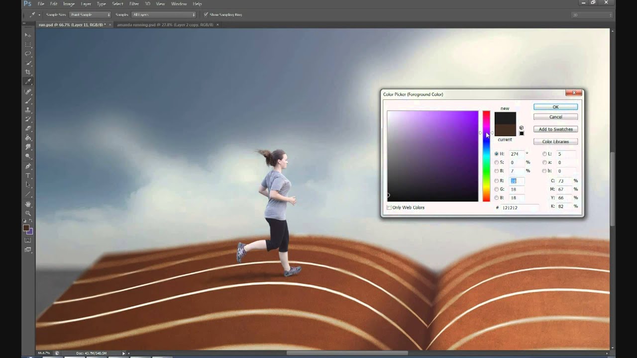Photoshop Speed Art - Running the Race - YouTube