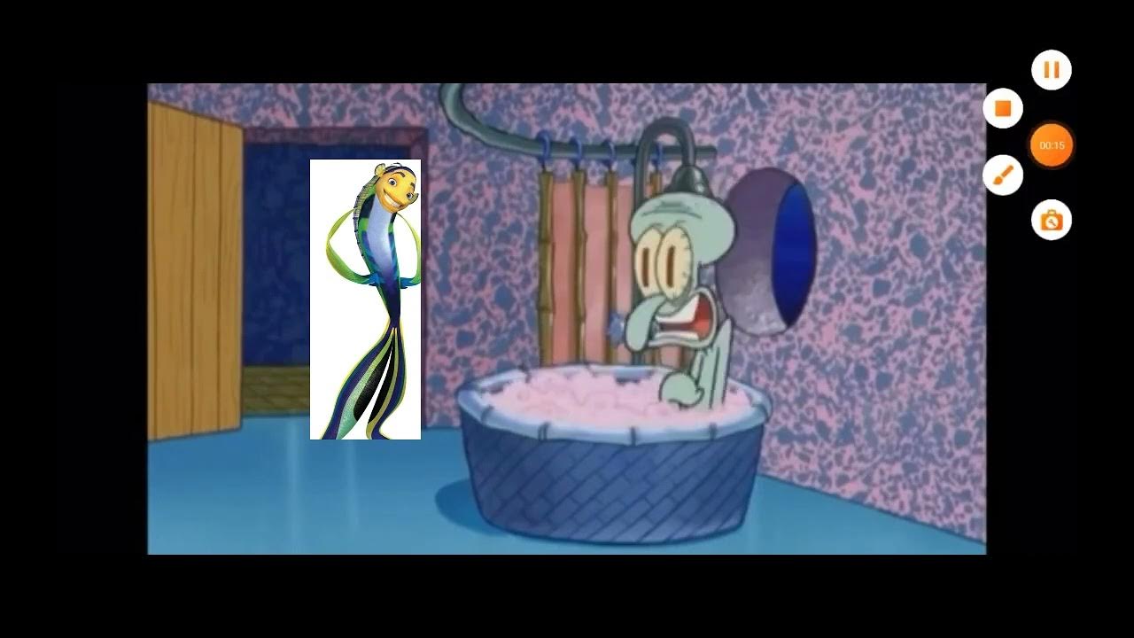 Oscar drops by Squidward's house - YouTube
