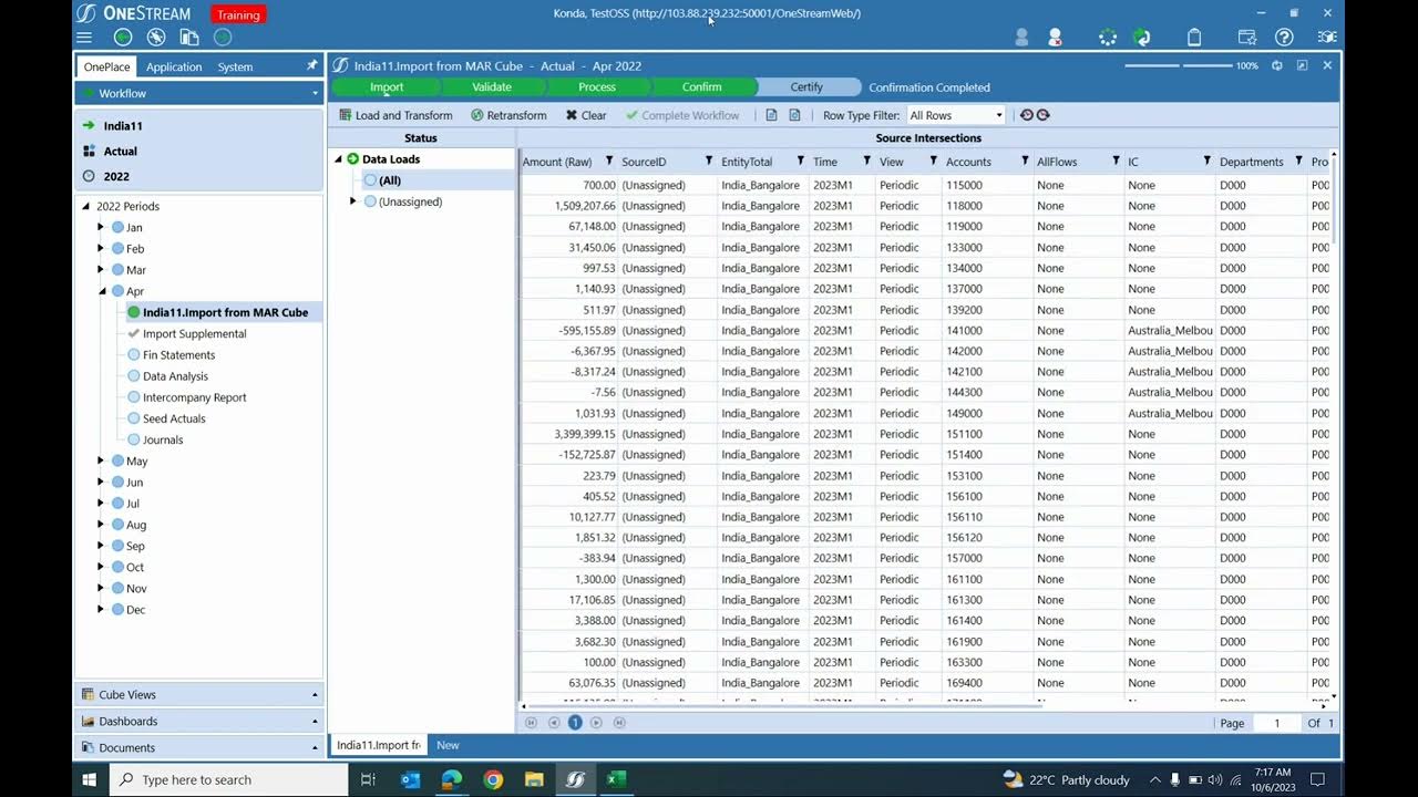 OneStream Data Loads - YouTube