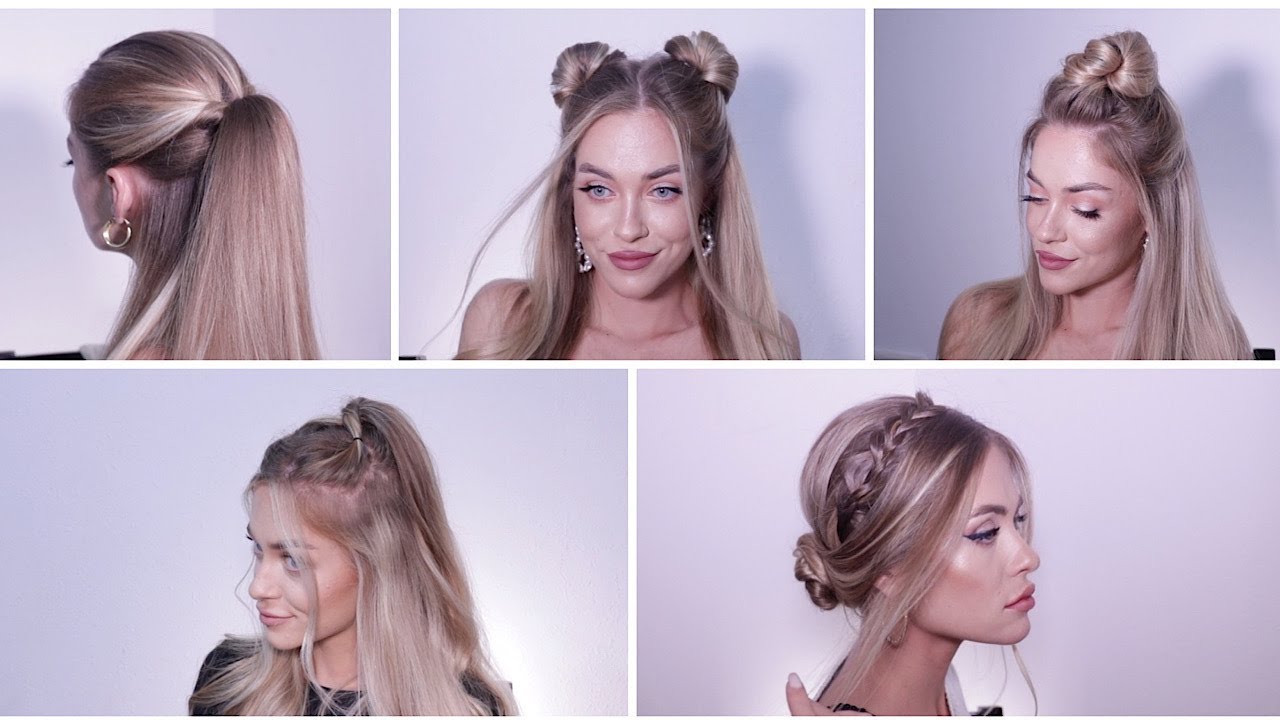 TOP 5 CUTE & QUICK HEATLESS HAIRSTYLES - YouTube