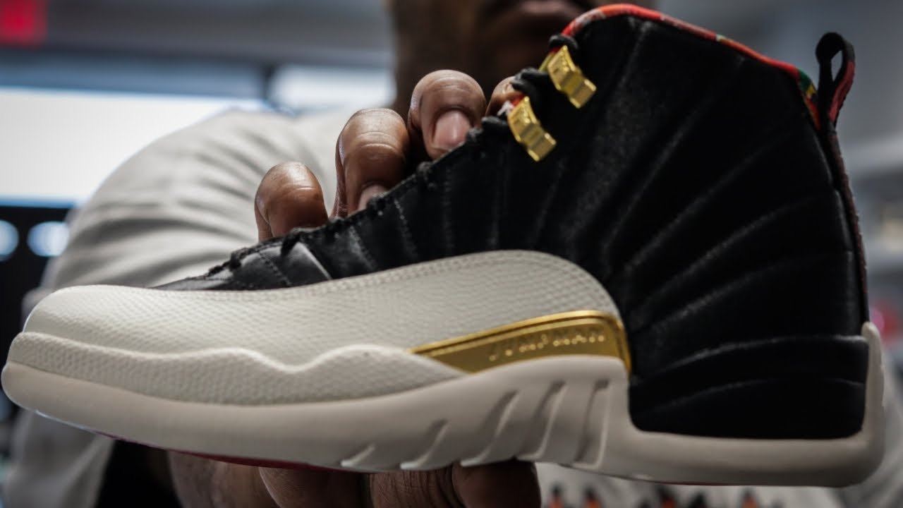 AIR JORDAN 12 CNY REVIEW - YouTube