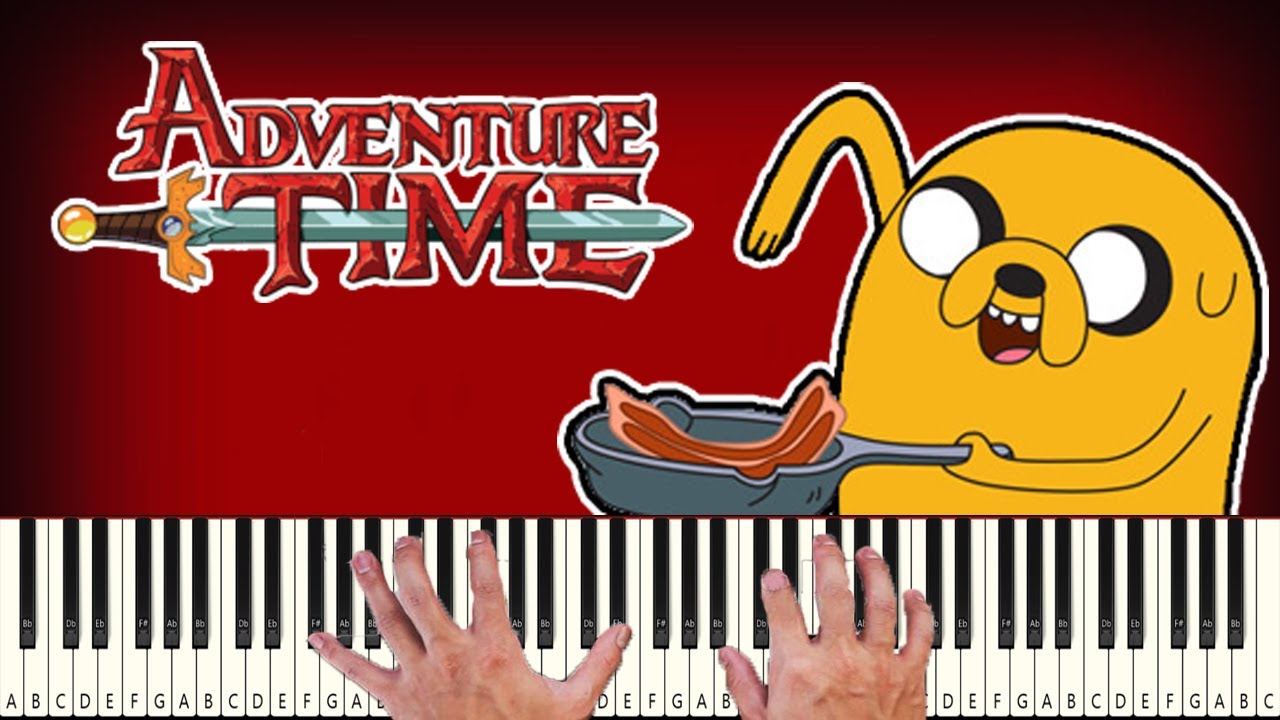 Adventure Time - Bacon Pancakes - PIANO TUTORIAL - YouTube