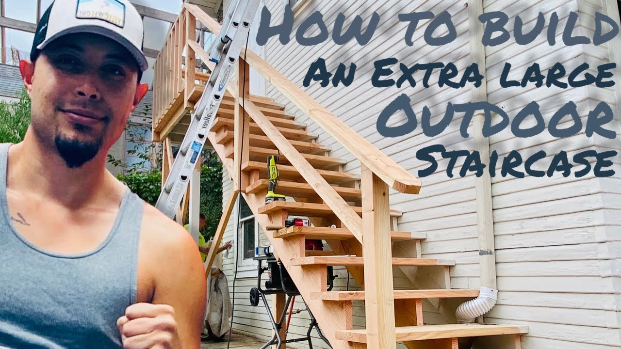 How To Build a Large Outdoor Staircase | Start to Finish - YouTube