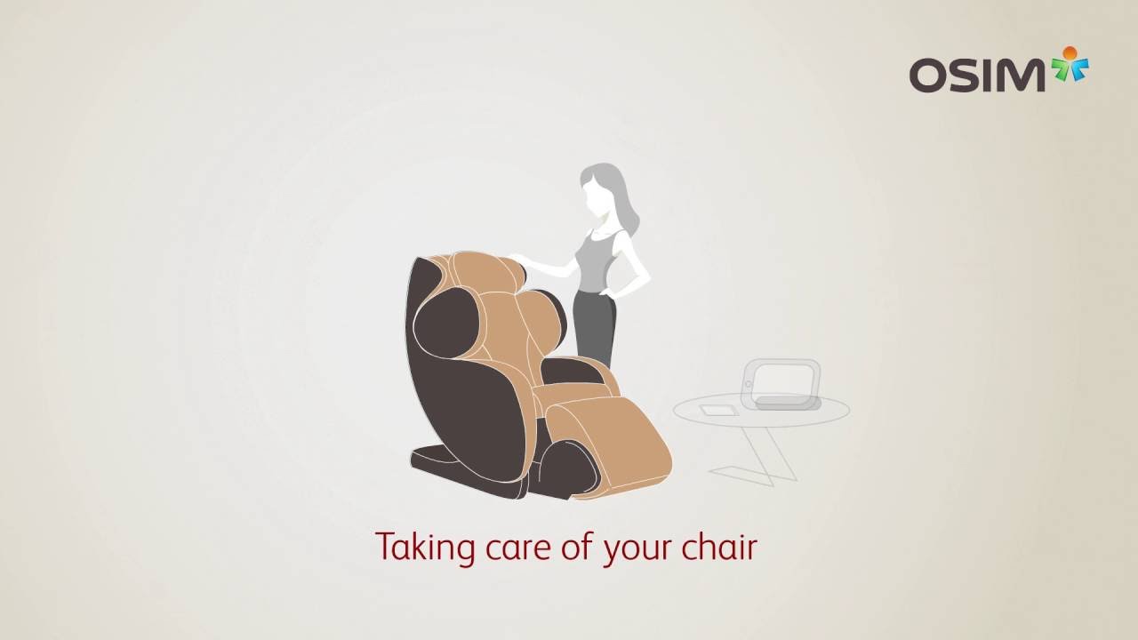 OSIM Massage Chair Guide - Taking Care of Your Chair - YouTube