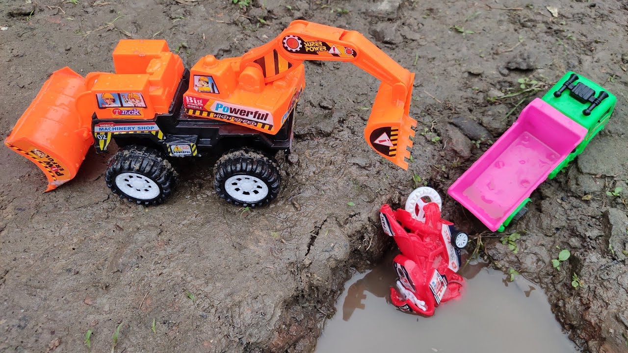 JCB Bike Wala Video ll Bike पानी में गिर गया और JCB उठाने के लिए कोशिश ...