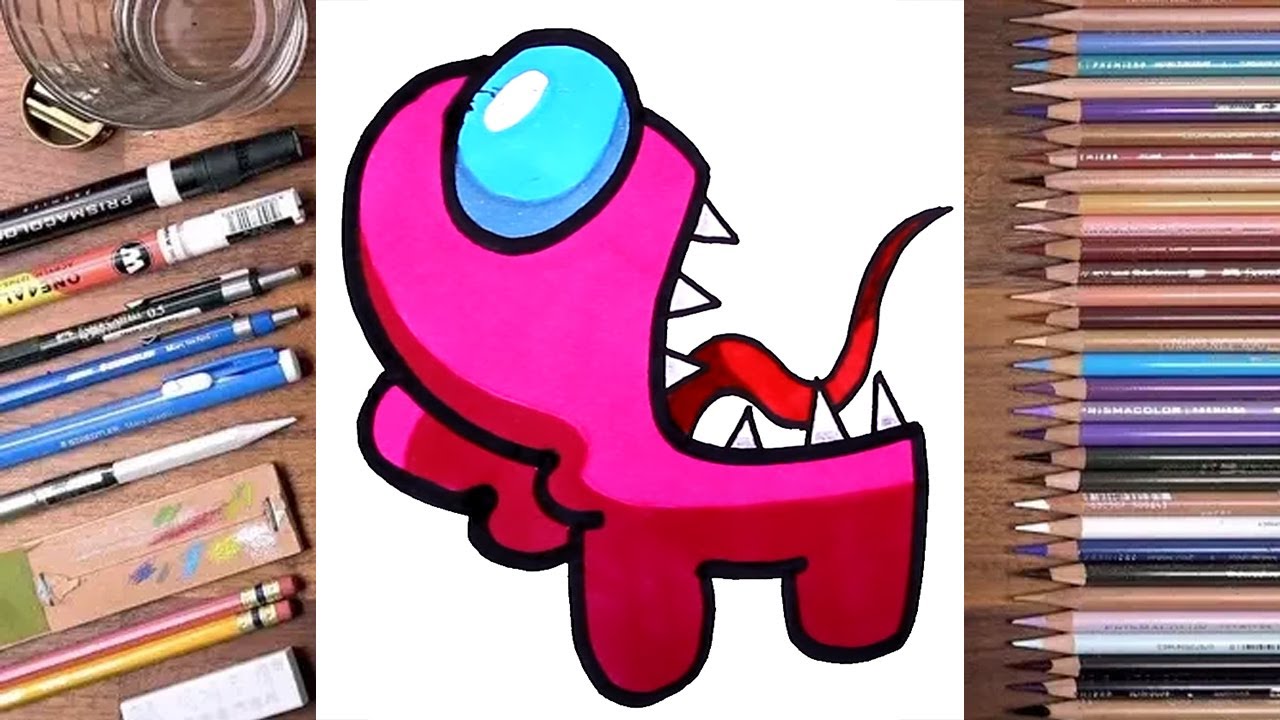 How to draw AMONG US Impostor Attacks Crewmate - YouTube