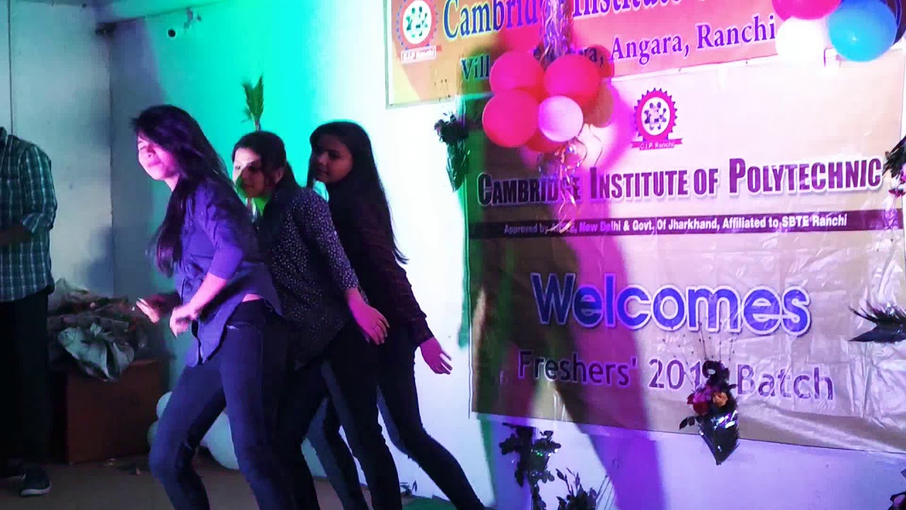Dance By 2k18 Batch Of cambridge Institute Of Polytechnic Ranchi - YouTube