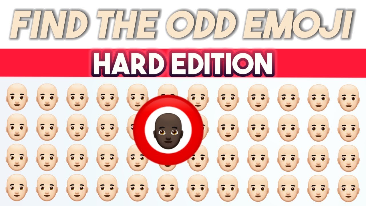 Spot The ODD Emoji 🚨 HARD EDITION | Find Different Emoji 🧐 Challenge ...