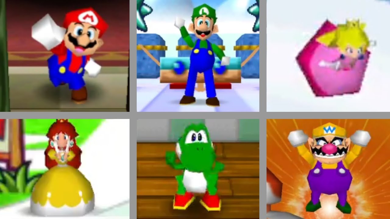 Mario Party 3 - All Characters Winning Animations - YouTube