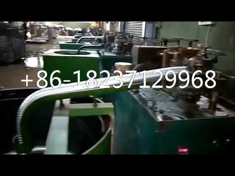 automatic metal electrical flexible conduit hose making machine - YouTube