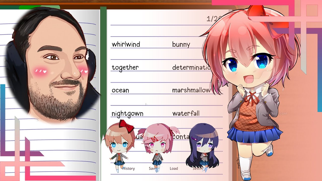 Doki Doki Literature Club Plus! - Writing a poem! #2 - YouTube