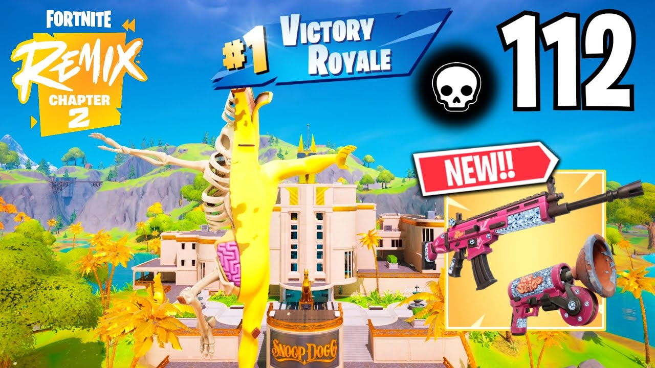 112 Elimination *Peely Bone* Solo vs Squads WINS Gameplay (FORTNITE ...