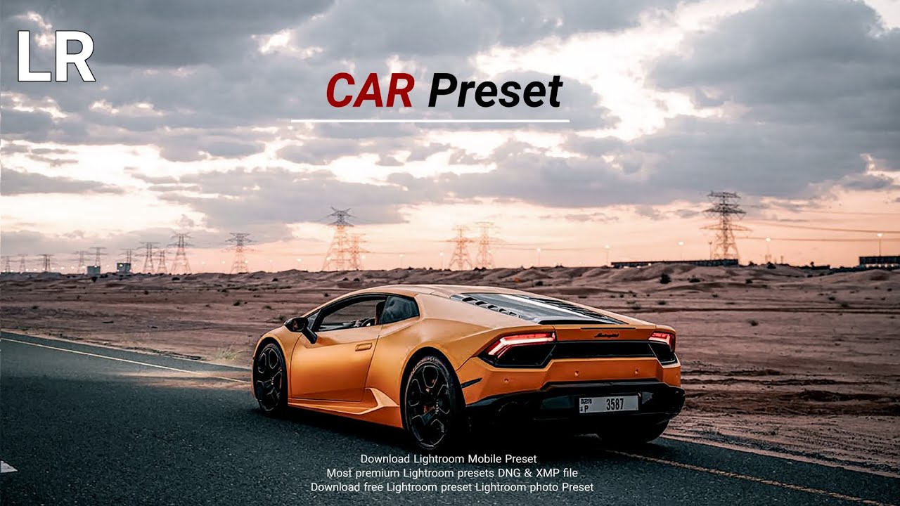 Car photography Preset-Lightroom mobile | car photo preset | car photo ...