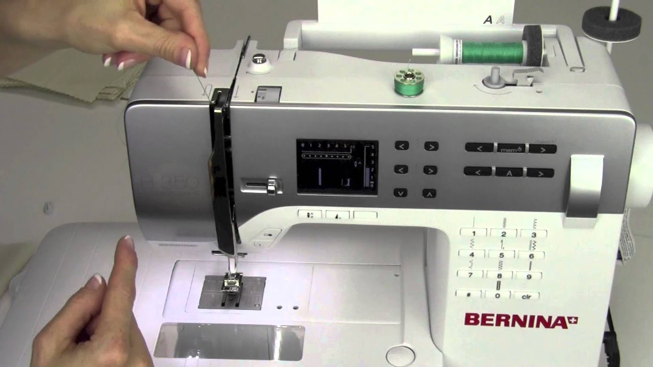 Bernina 350 04 Threading - YouTube