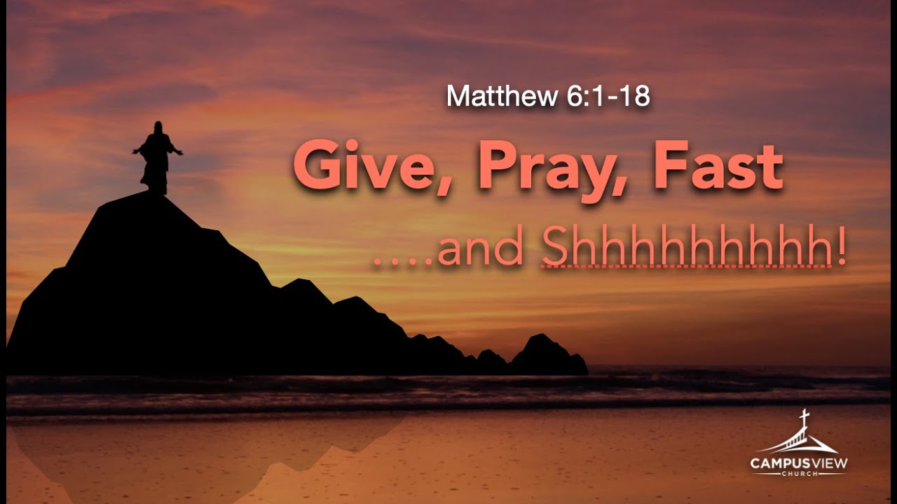 "Give, Fast, Pray, and Shhh" - Jarrod Robinson - YouTube