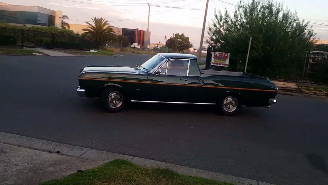 68 Ford XT Ute 351 4V Cleveland Burnout - YouTube