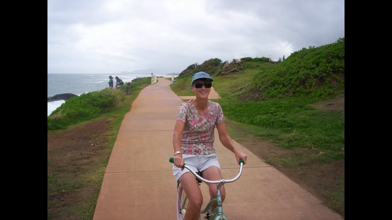 Kauai's Kapaa bike path - YouTube