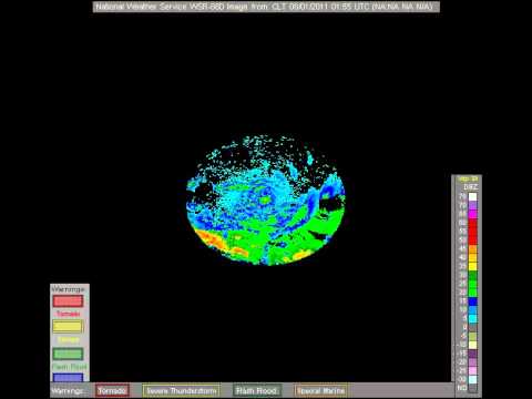 noaa radar CLT 2011-7-31 - YouTube