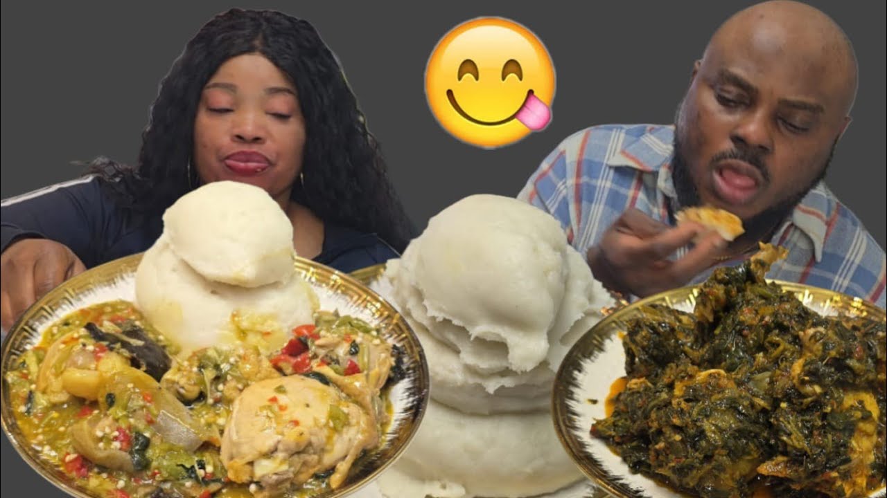 eating two different soup cause a big argument | delicious Ogbono soup ...