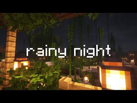 in a rainy night (minecraft ambience & sound) - YouTube