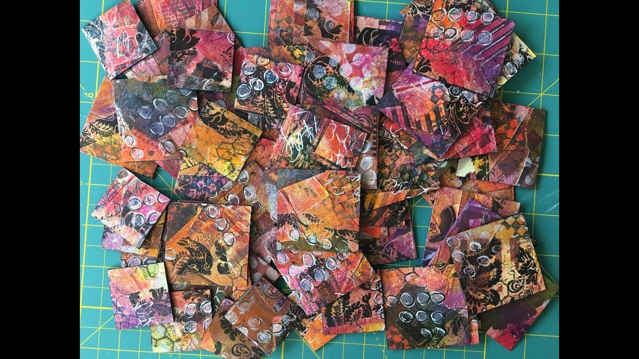 Collage/Scrap Art Tiles - YouTube