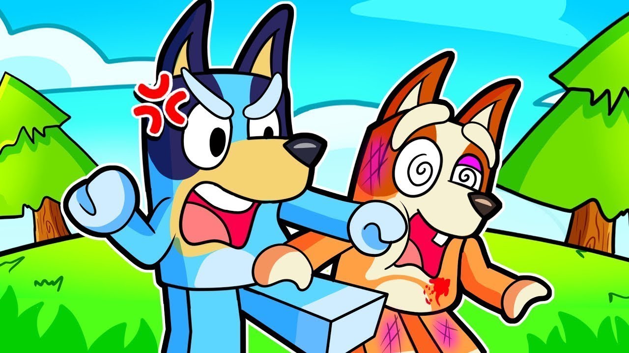 BLUEY AND BINGO FIGHT on ROBLOX - YouTube