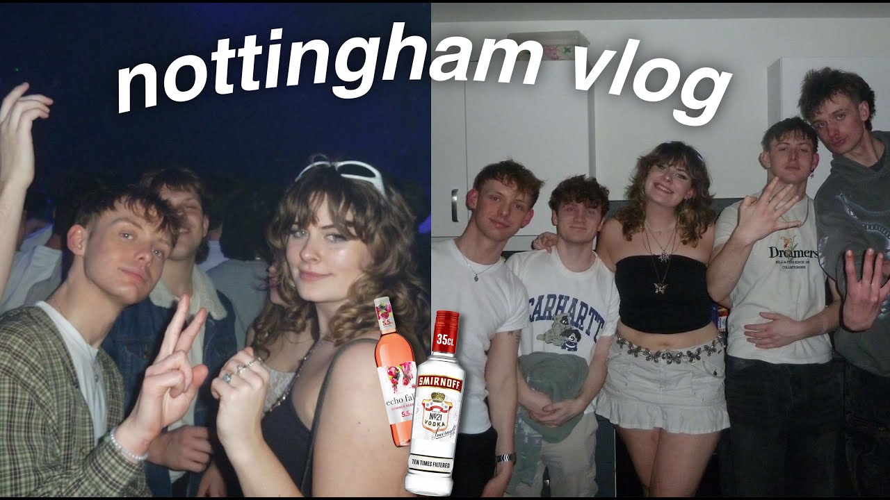 University student night out in Nottingham (flat parties + clubbing ...
