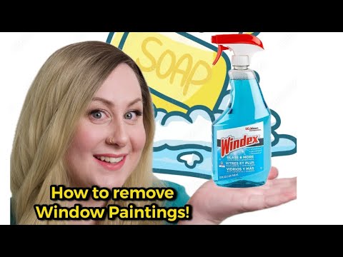 How to remove a window painting. - YouTube