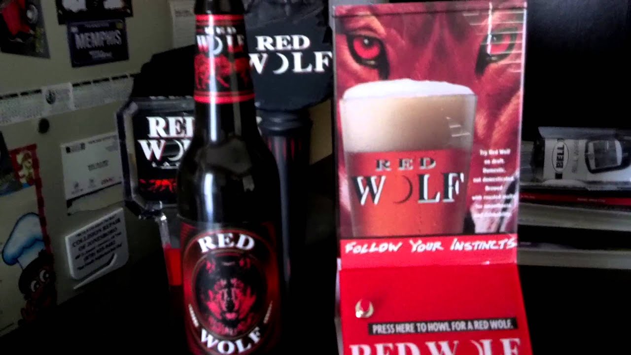 Red Wolf Lager collectibles - YouTube