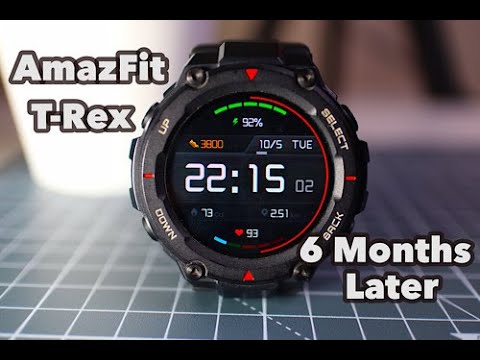 AmazFit T- Rex Sports Smartwatch 6 Months Later Review 2021 - YouTube