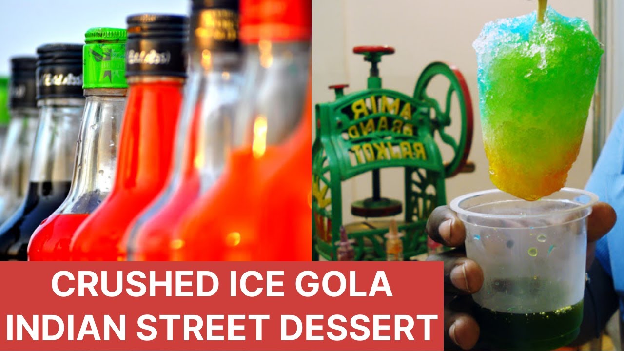 Ice cream of India Gola | Crushed Ice Gola | Indian Street Food - YouTube