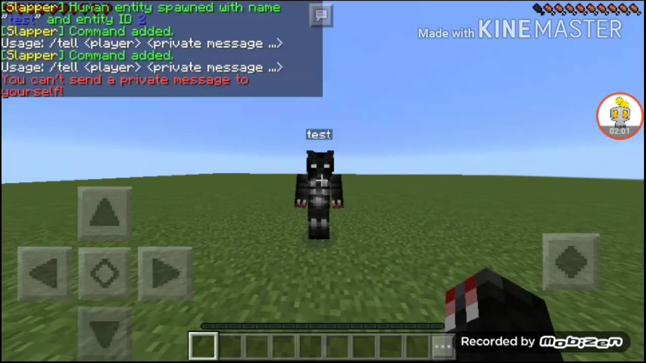 Minecraft PE 0.15.x : PocketMine Slapper Plugin Tutorial - How to Slapper - YouTube