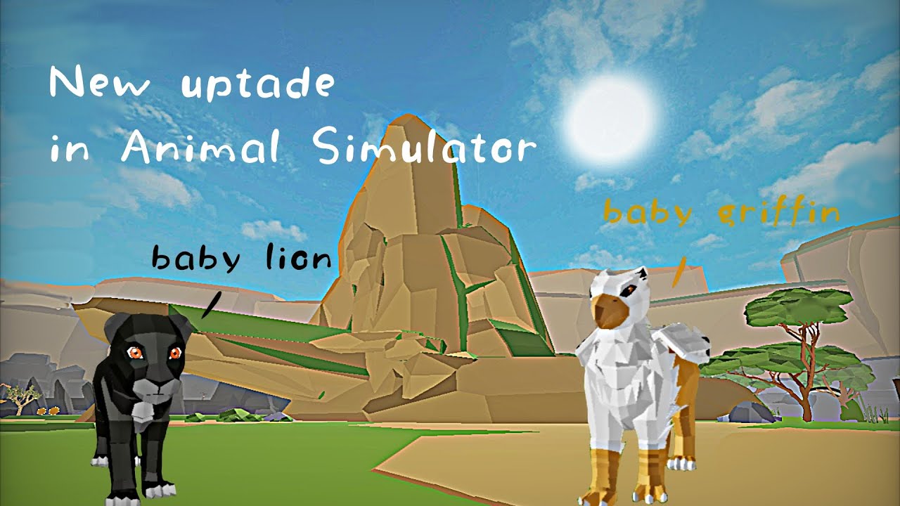 new uptade in Animal Simulator | Baby Lion |Roblox /🦁 - YouTube