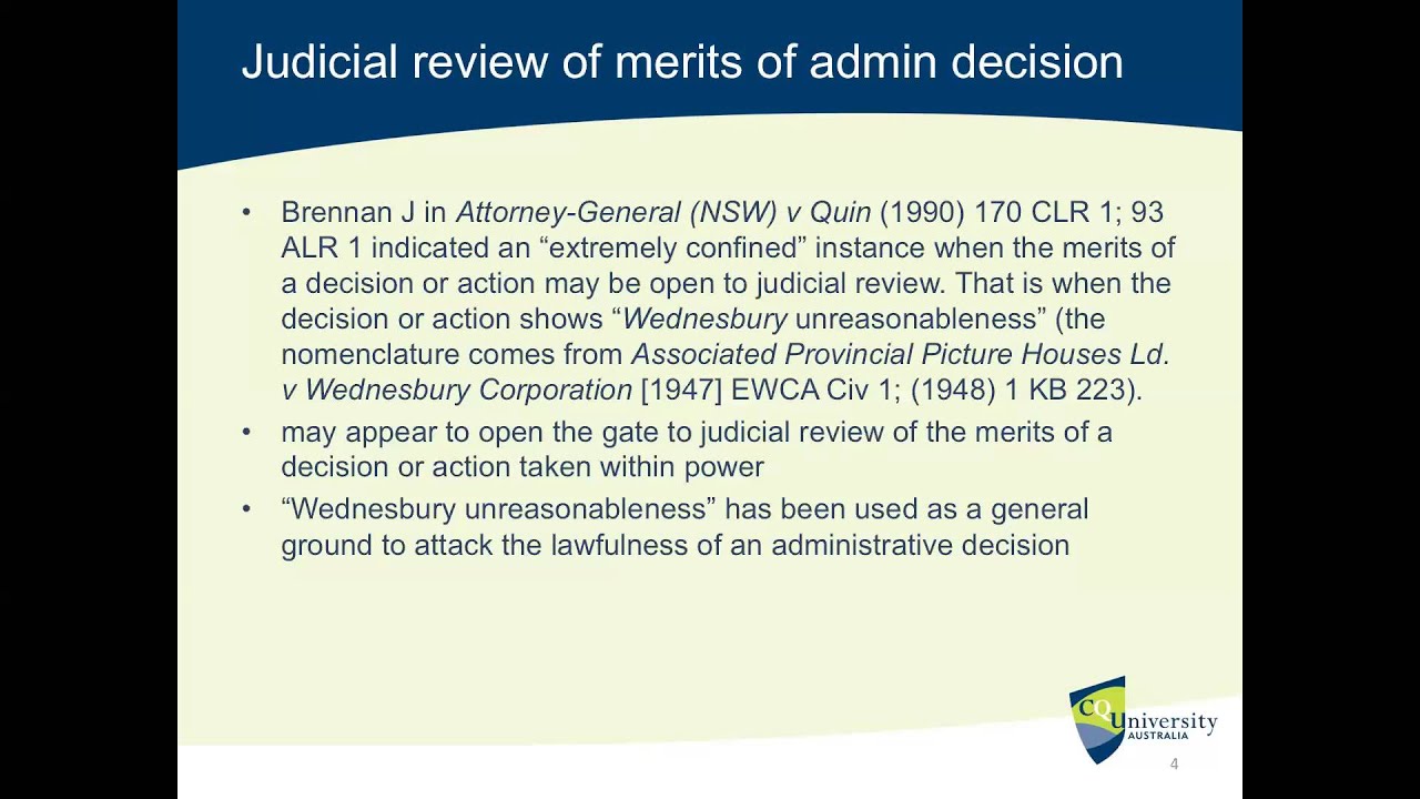 Administrative Law Wednesbury Unreasonableness And Judicial Review administrative-law-wednesbury-unreasonableness-and-judicial-review
