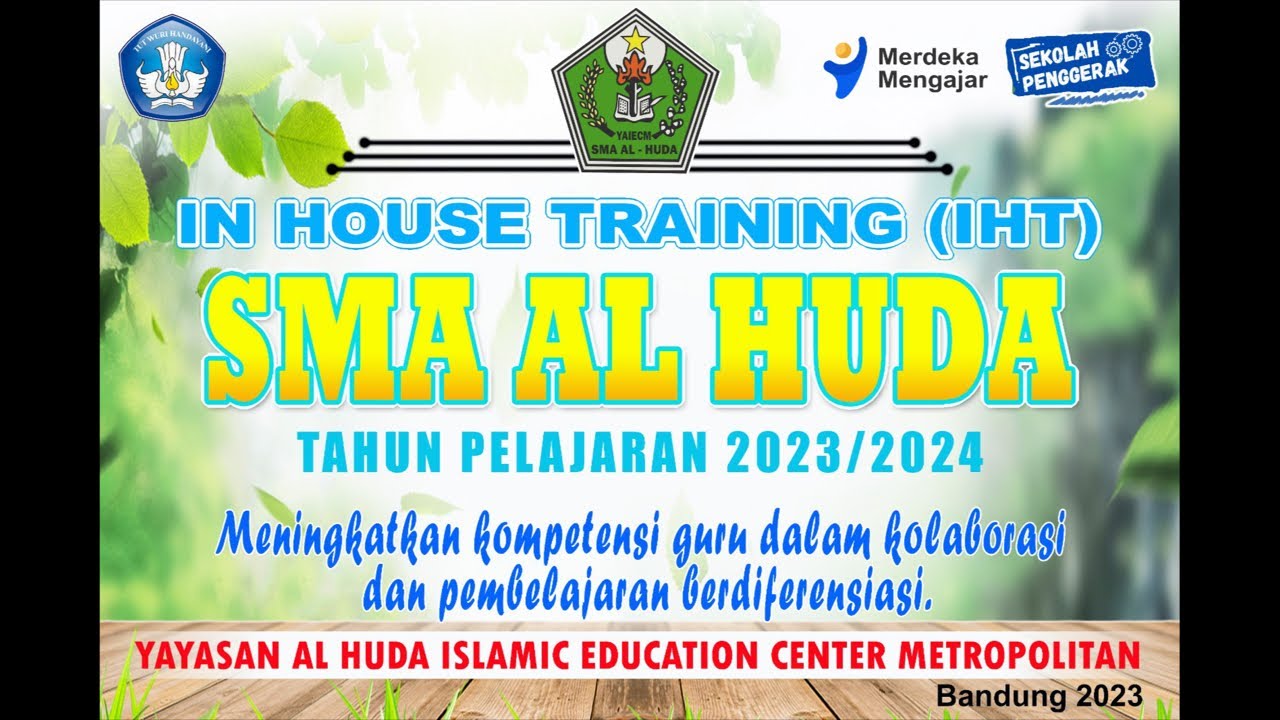 In House Training “SMA AL HUDA” | Bandung - 2023 - YouTube
