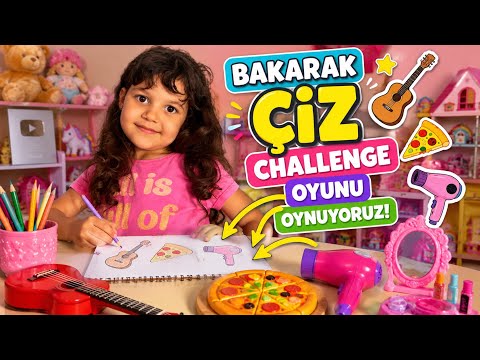 ANNEMLE BAKARAK ÇİZ CHALLENGE ! ✍️ SONUNDA NEDEN AĞLIYORUM 😭 #funny #viral #trend #trending #toys 