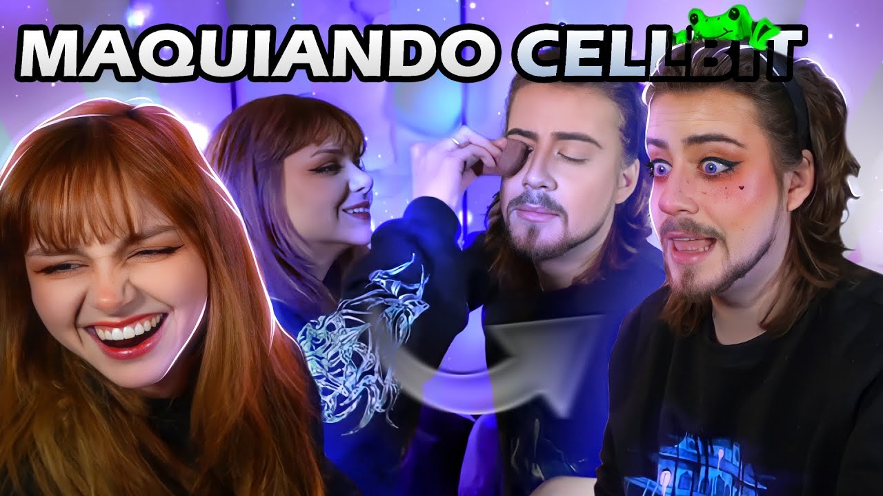 Cellbit sendo maquiado pela Lorena - Melhores Momentos - YouTube
