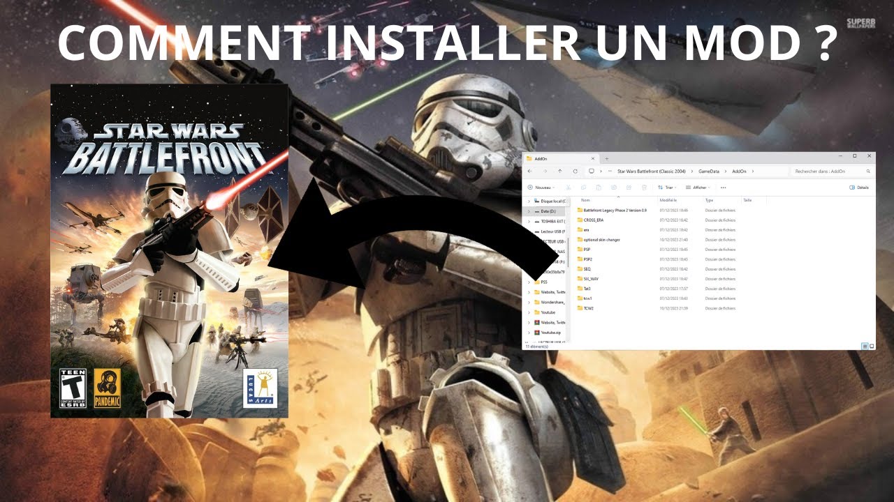 Comment installer un mod sur Star Wars Battlefront (2004) - YouTube