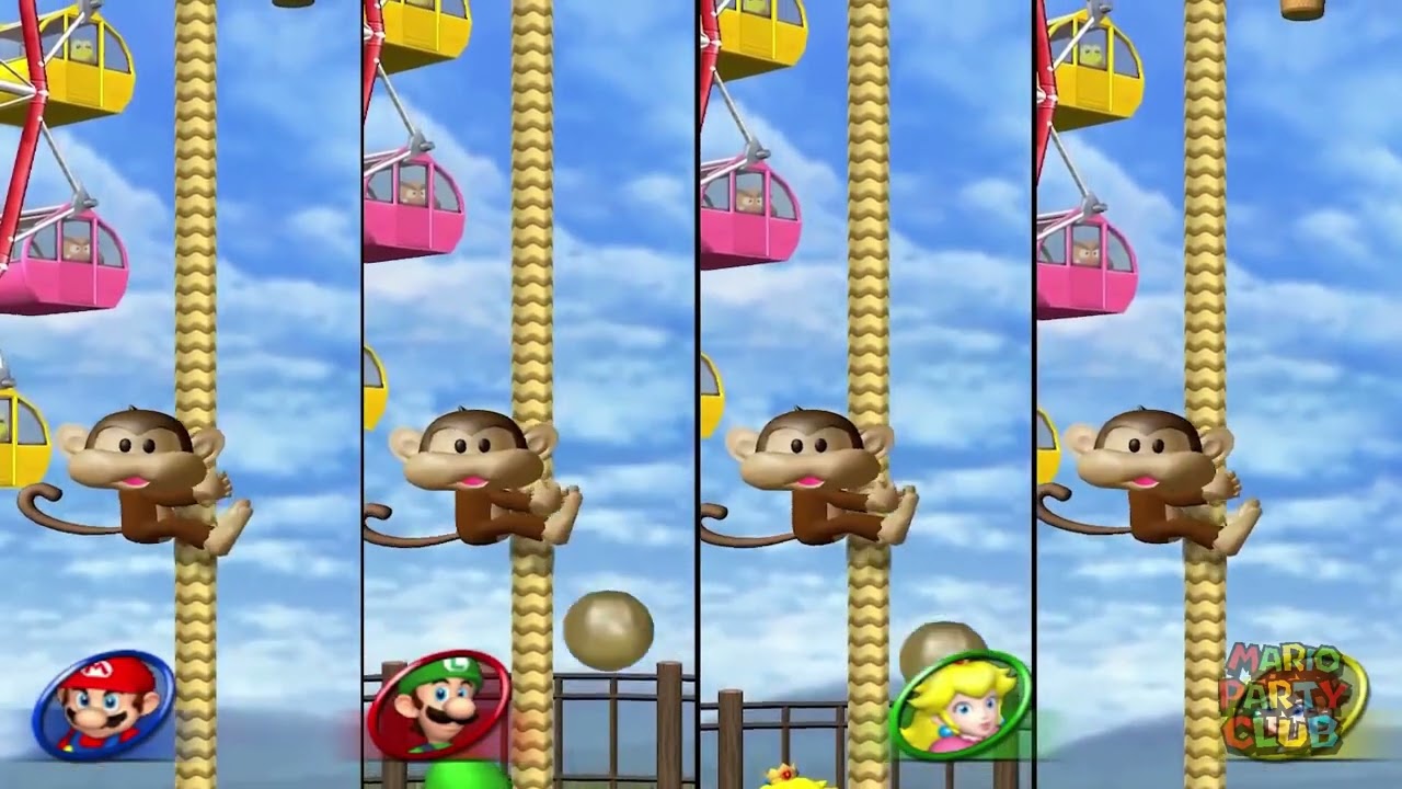 Mario Party 8 - Minigame - Flip the Chimp - YouTube
